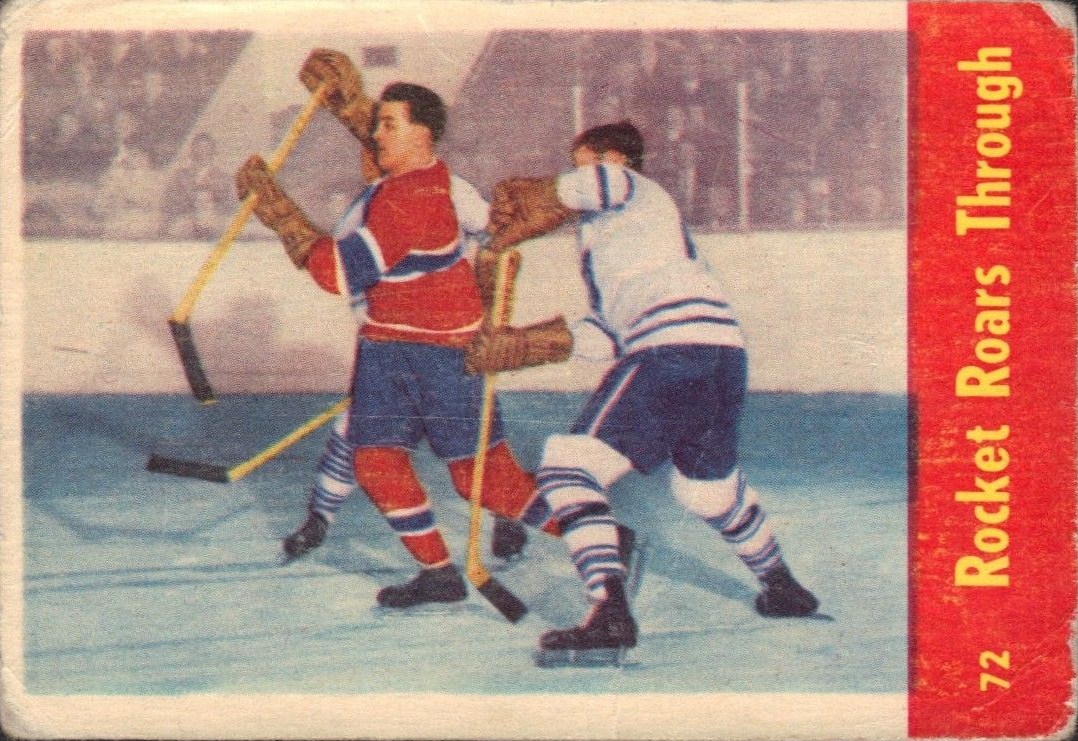 Rocket Roars Through 1955-56 Parkhurst 72