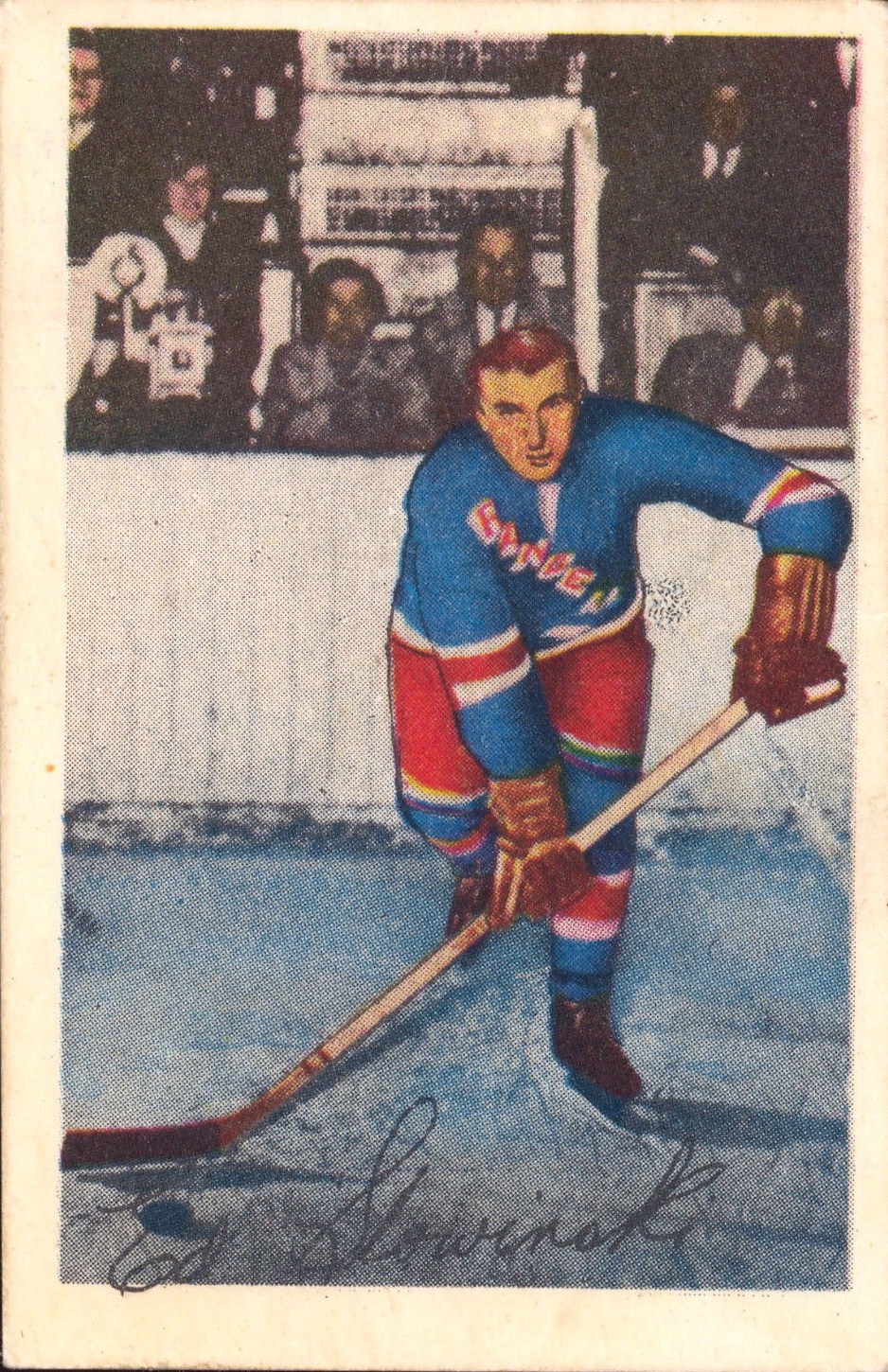 Edward Slowinski 1952-53 Parkhurst 19